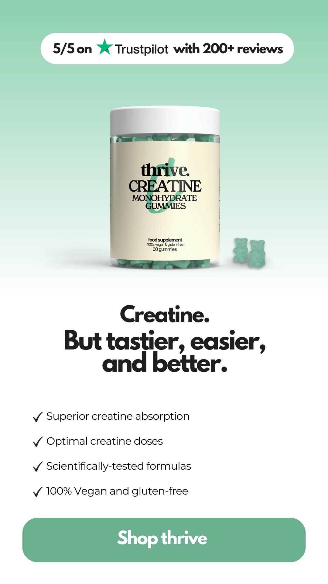 Thrive - UK's First Creatine Gummies